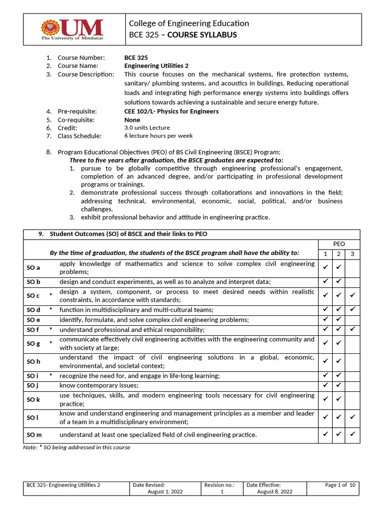 BCE 325 Rev 1 | PDF