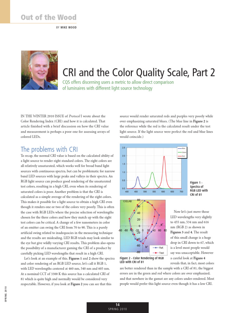 CRI and CQS, Part 2 | PDF | Color | Rgb Color Model