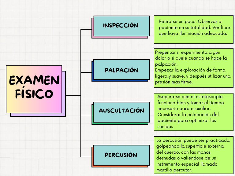 MAPA CONCEPTUAL EXAMEN FÍSICO | PDF