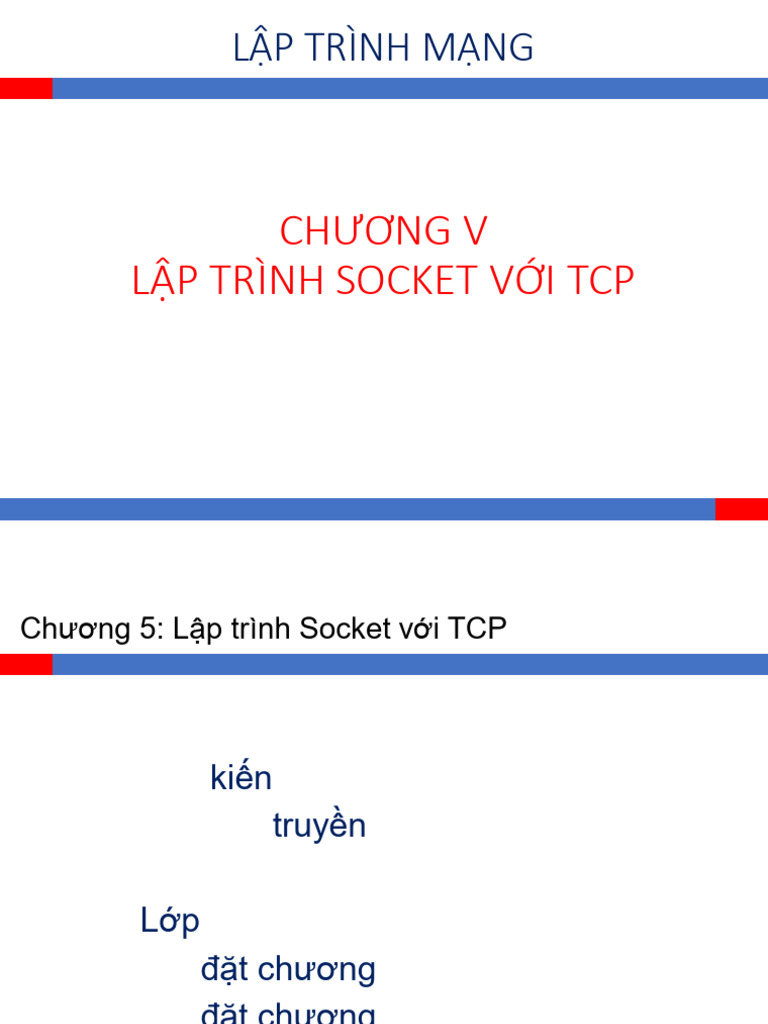 Chap 5 Socket TCP | PDF