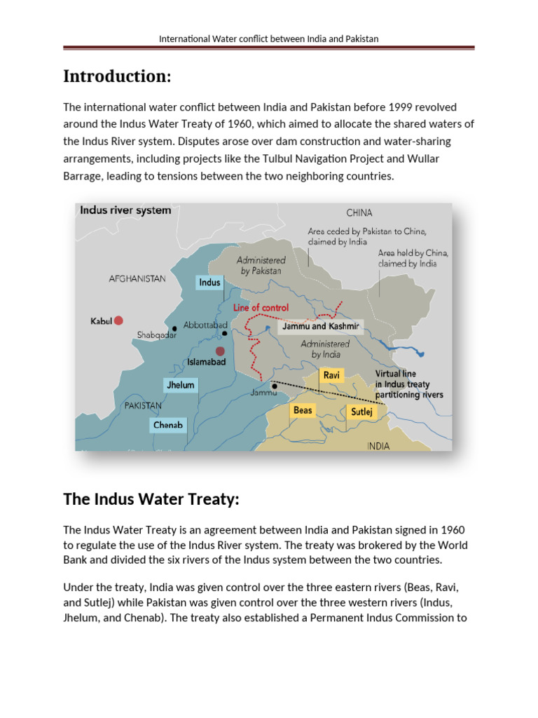 International Water Conflict - 051454 | PDF