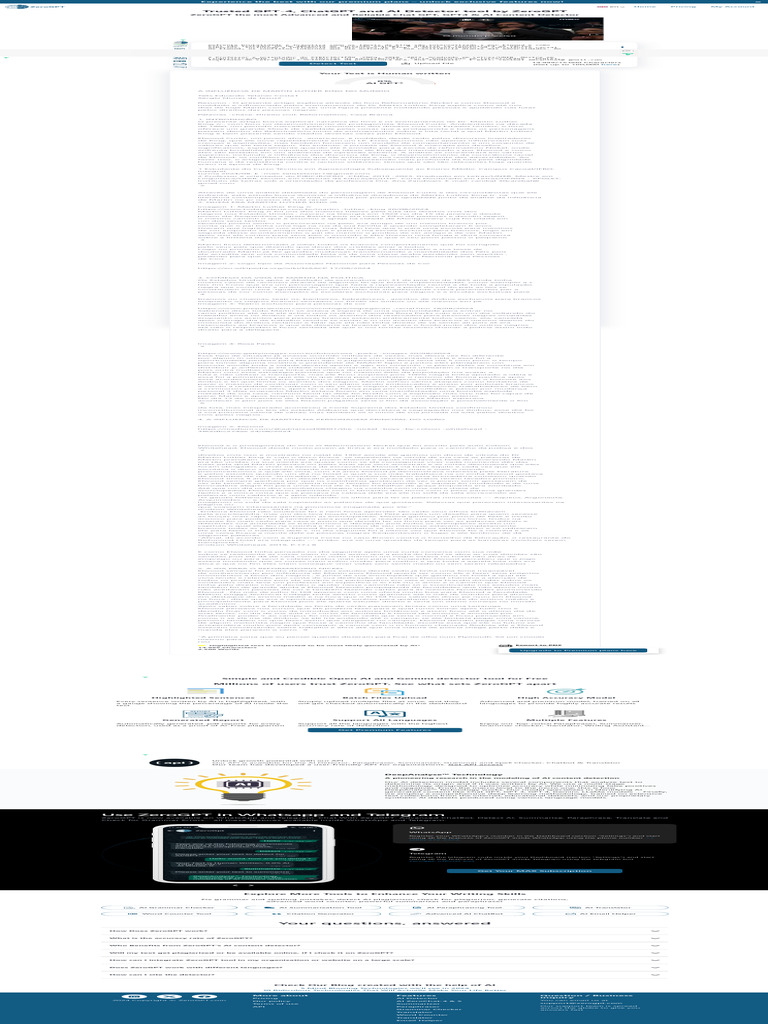 AI Detector - Trusted AI Checker For ChatGPT, GPT4 & Gemini | PDF