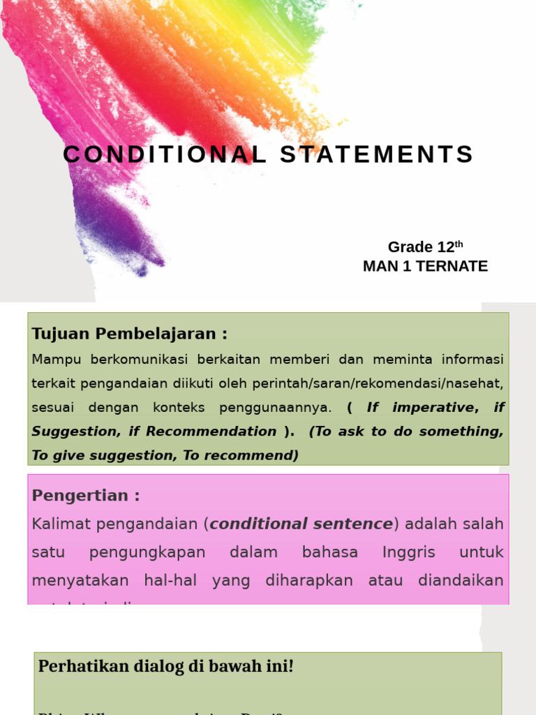 Conditional Statement | PDF