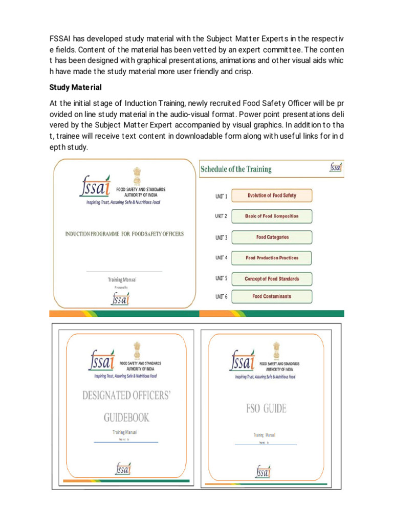 FSSAI | PDF