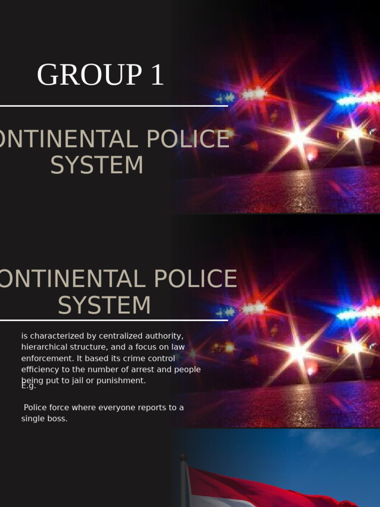 Continental Police Systems Overview | PDF | Police | Crime & Violence