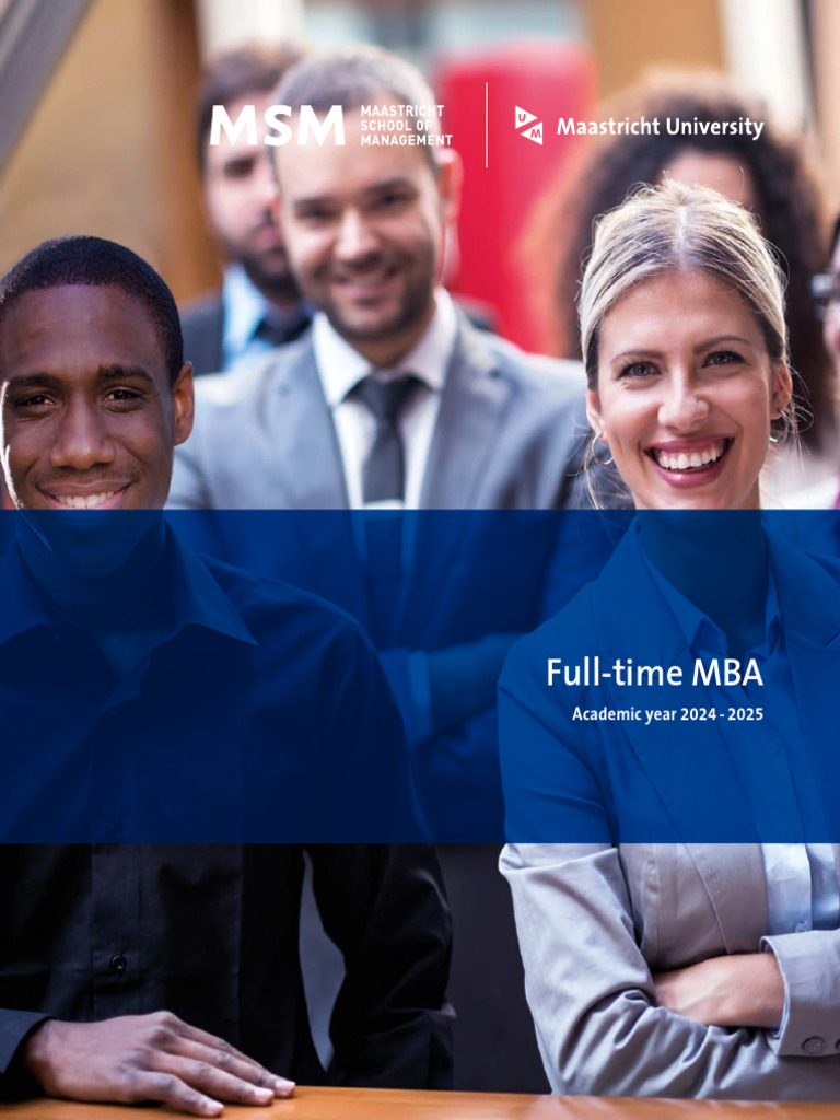 MSM Brochure Full Time MBA 2024 - v1 | PDF