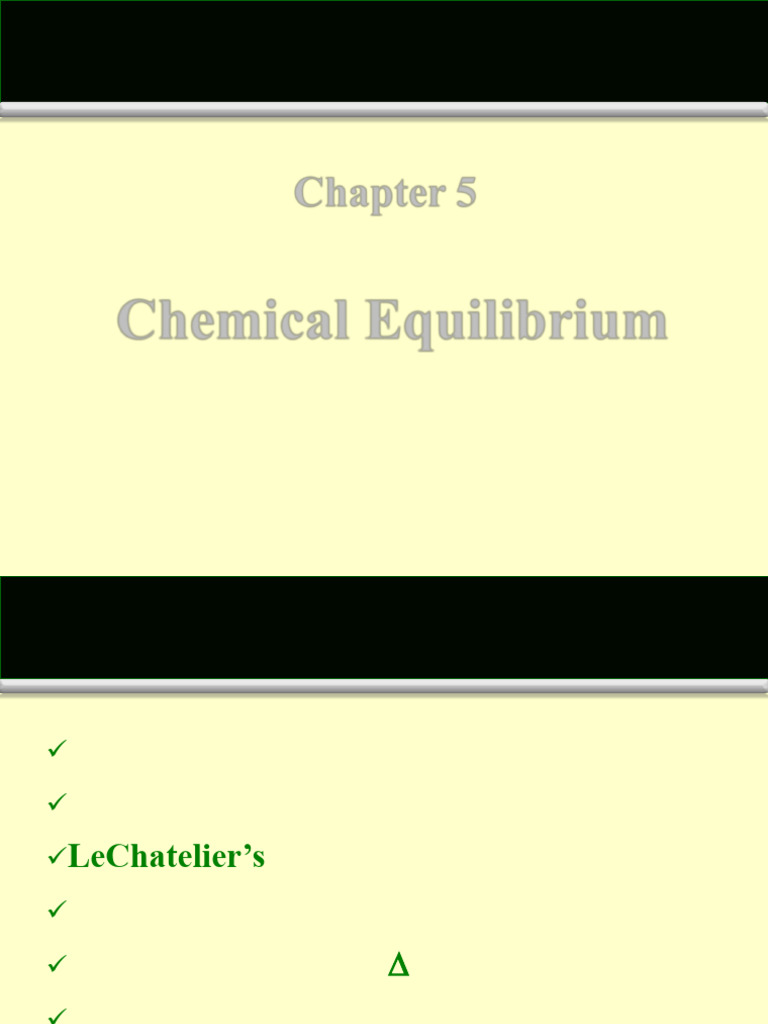 Chapter 5 Equilibrium | PDF Chapter 5 Equilibrium | PDF