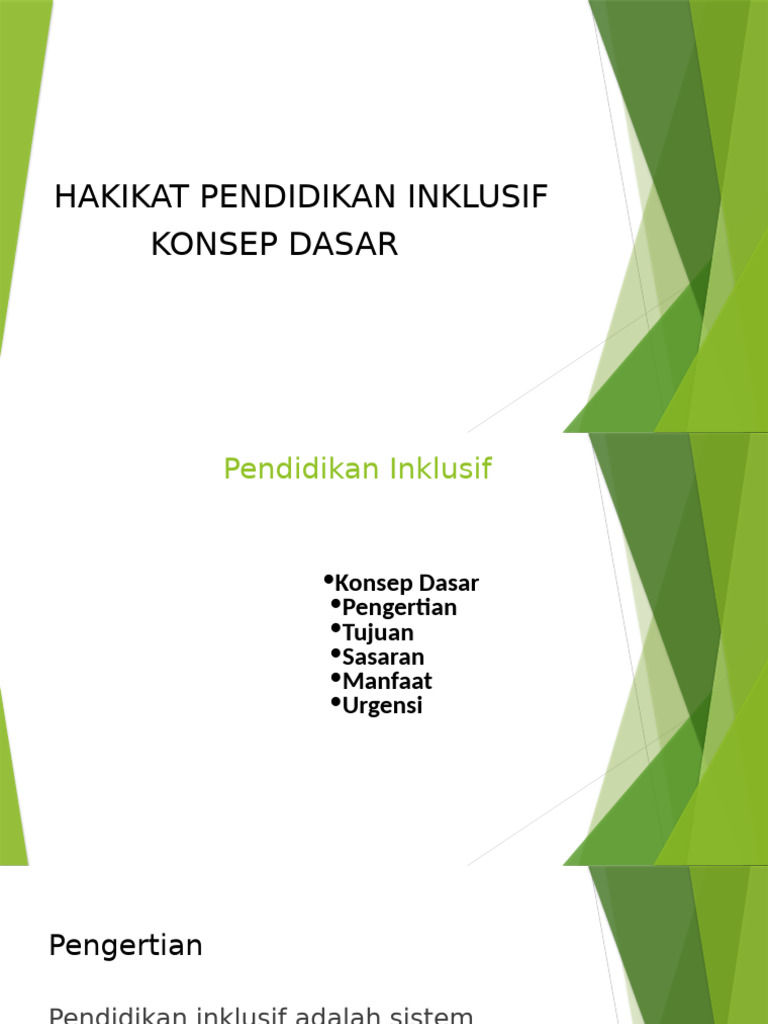 Konsep Pendidikan Inklusif | PDF