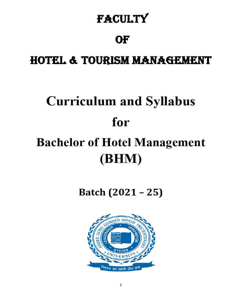 Syllabus BHM 2024 | PDF