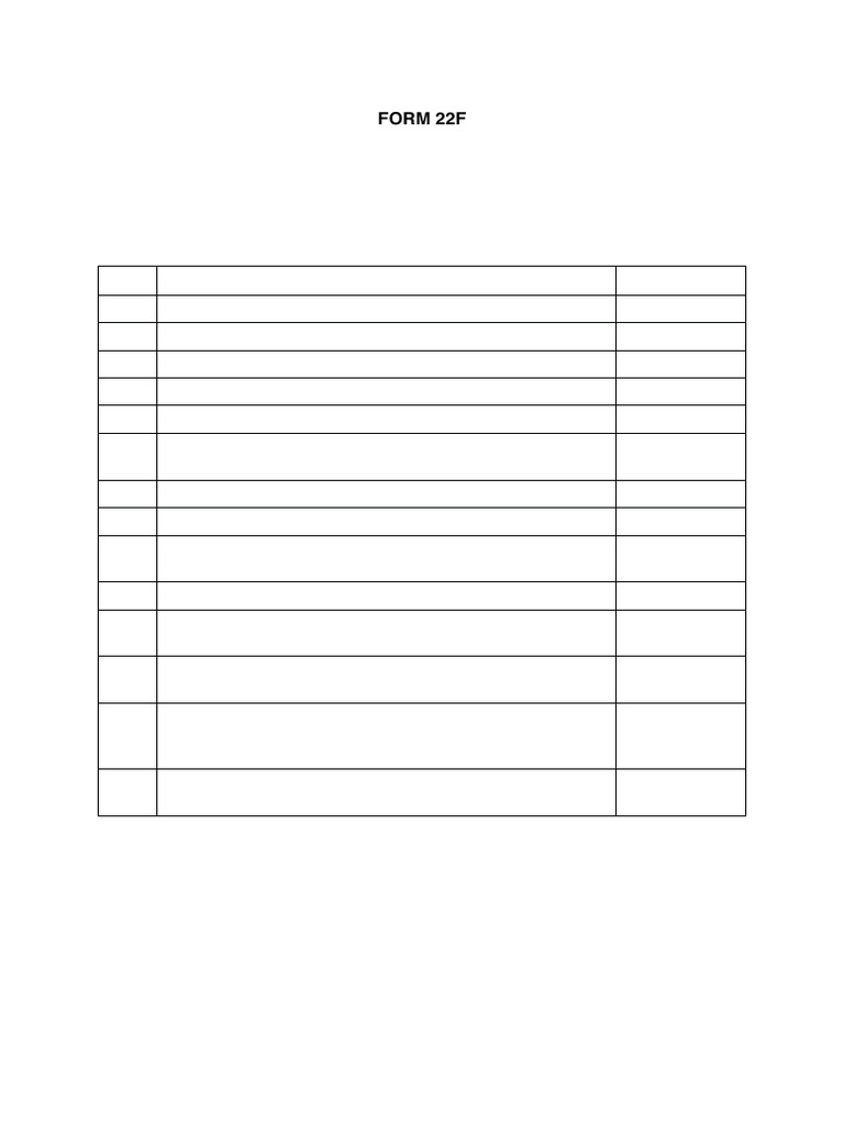 Form 22F | PDF