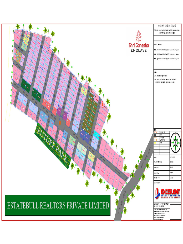 Final Survey Drawing of Shri Ganesha Enclave Land at Tappal, Aligarh ...