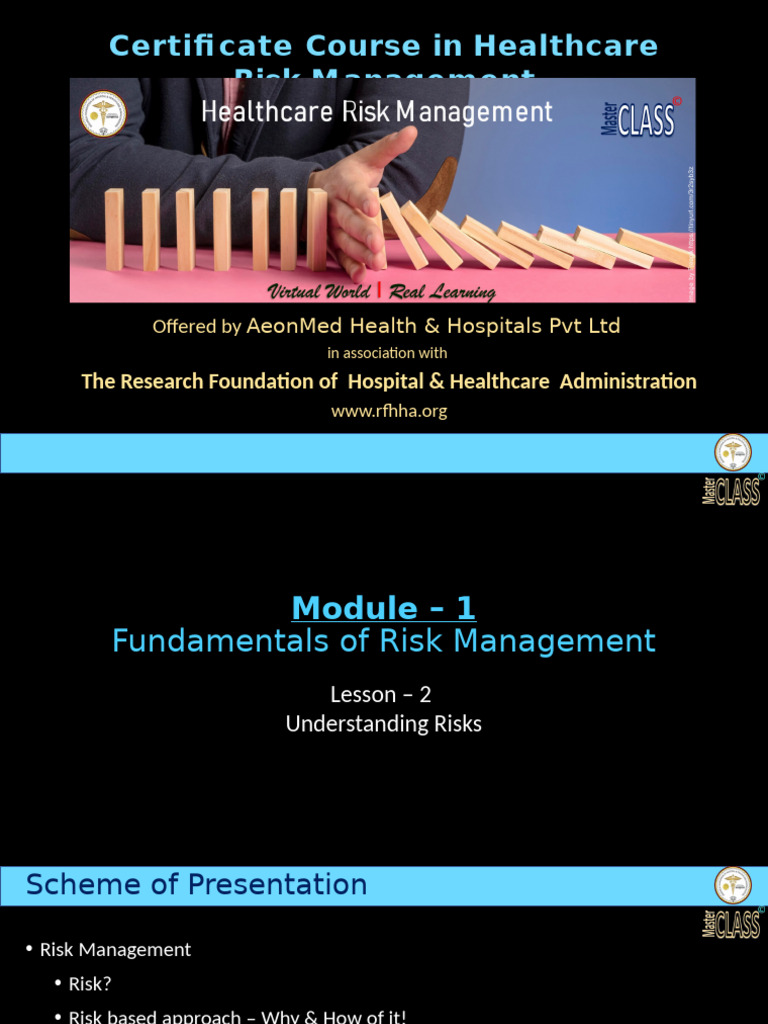 1.2 Understanding Risks | PDF