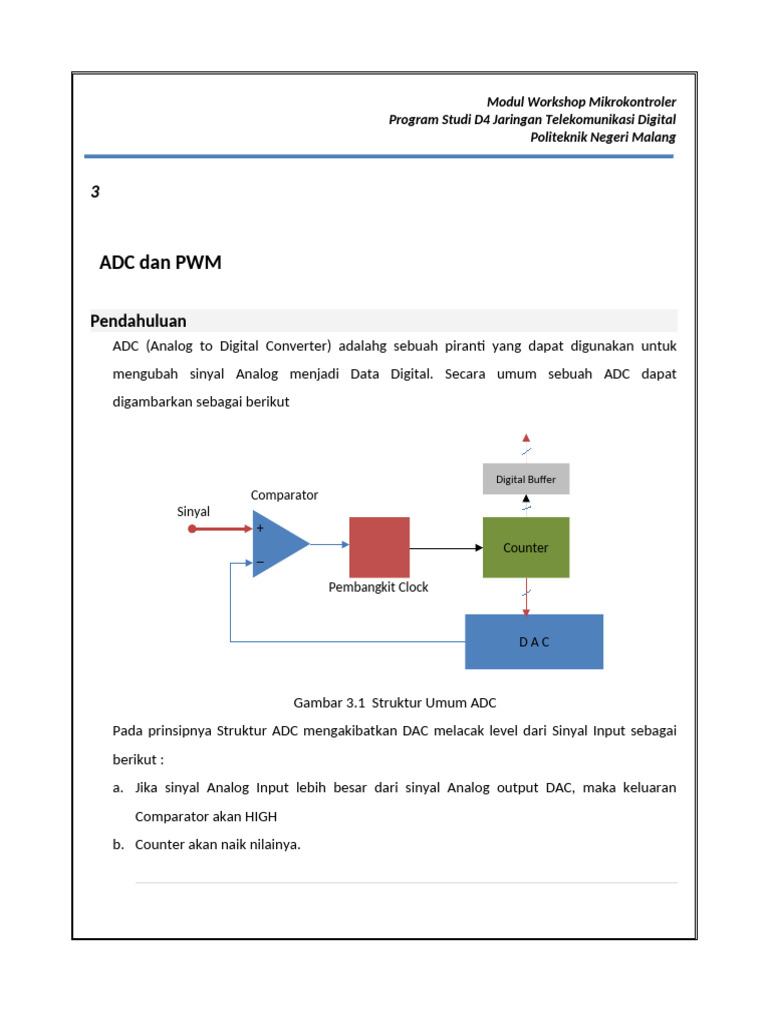 3 - ADC Dan PWM | PDF