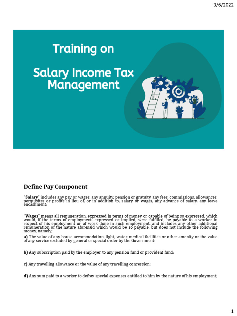 Salary Income Tax | PDF