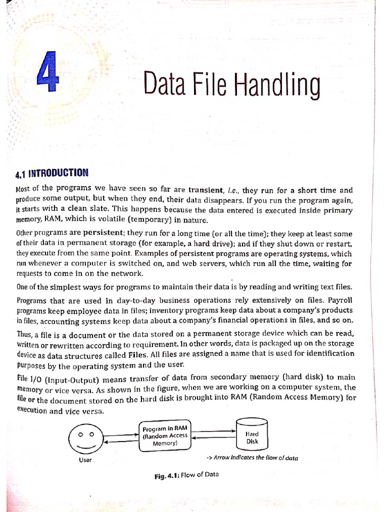 Data File Handling (2022-23) | PDF