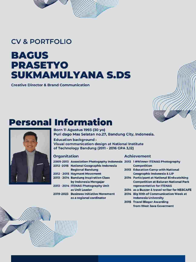CV - Portfolio Bagus Prasetyo S | PDF