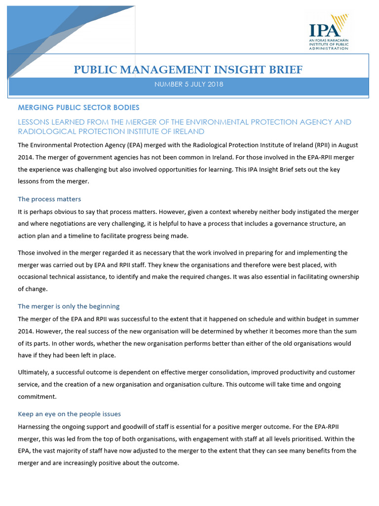 EPA RPII Merger Brief | PDF