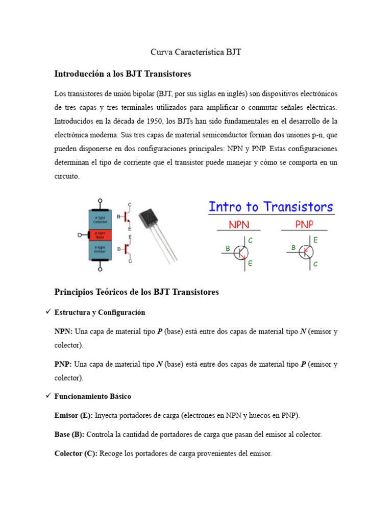 Curva Característica BJT | PDF