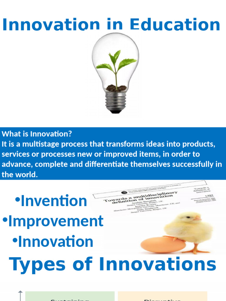 Innovation in Education | PDF