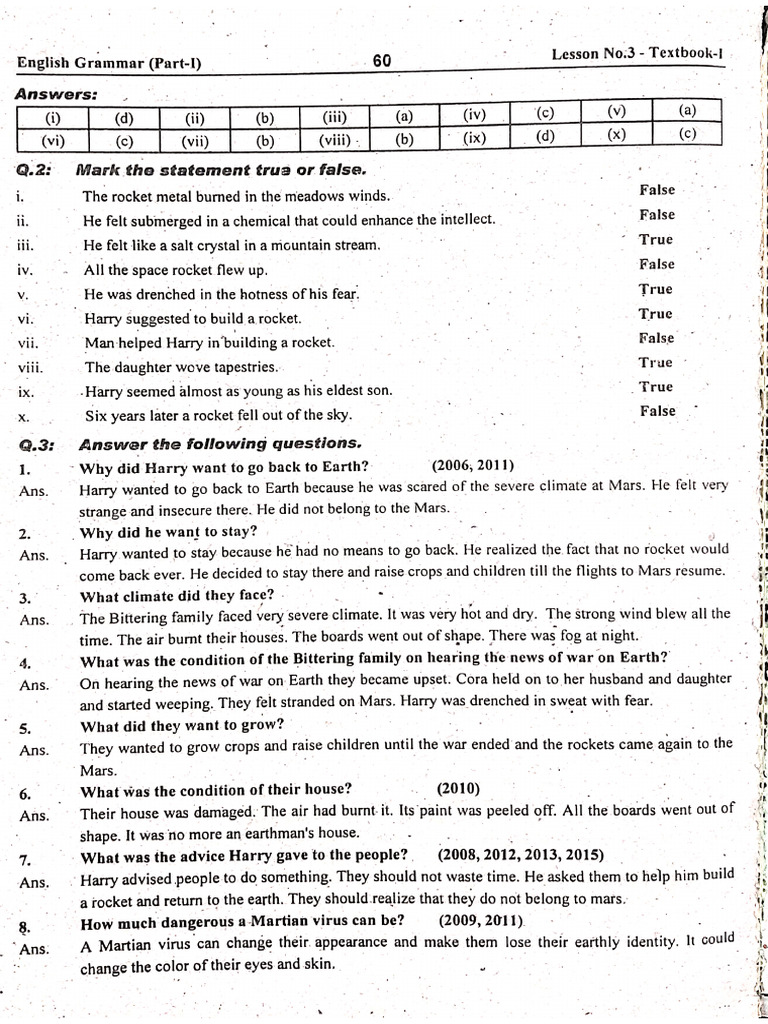 English Book-L Chapter 3 Notes | PDF
