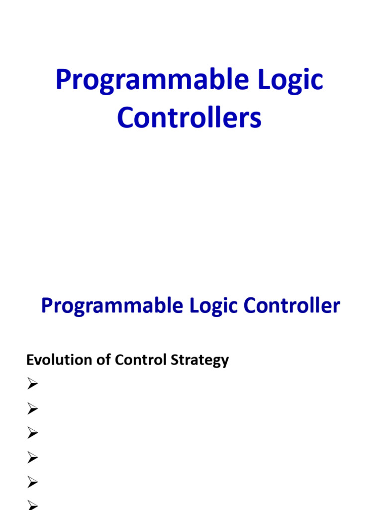 Programmable Logic Controlle | PDF