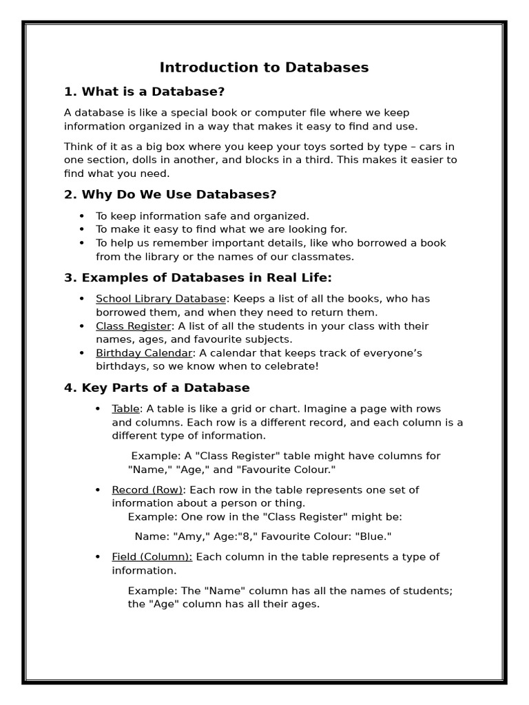 Introduction To Databases | PDF