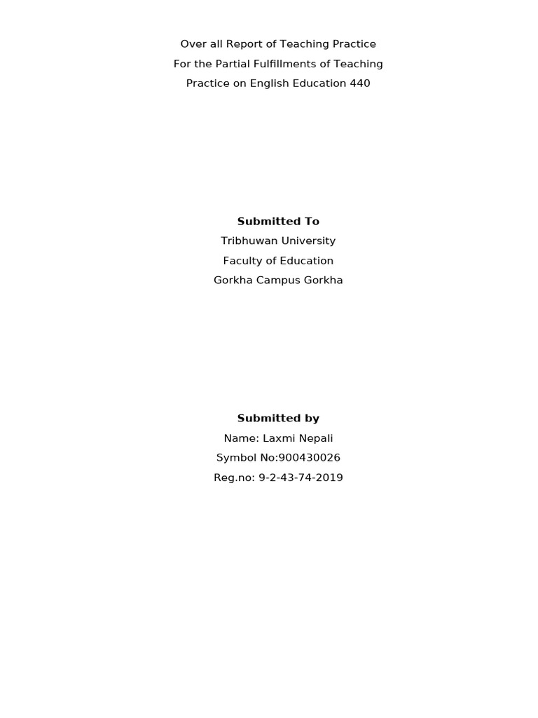 Teaching Practice | PDF