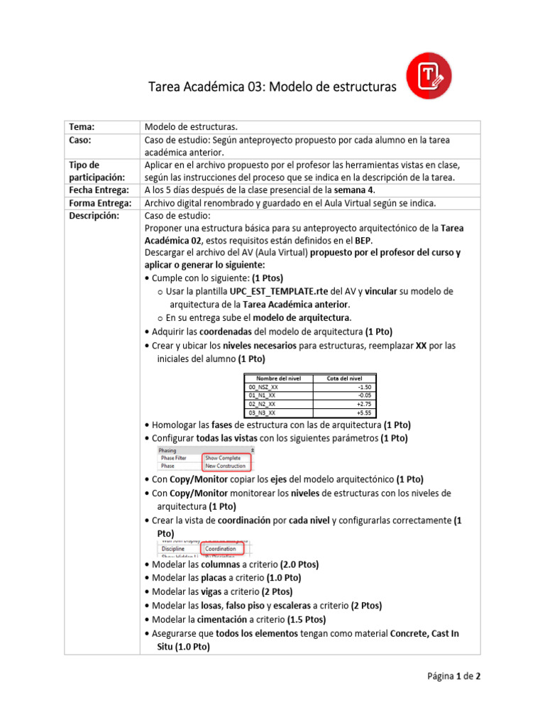 Tarea_03_Semana_04_Revit | PDF