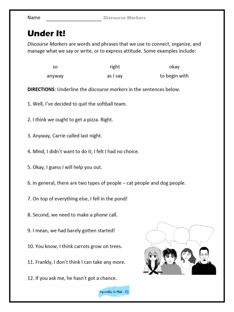 Discourse Markers | PDF