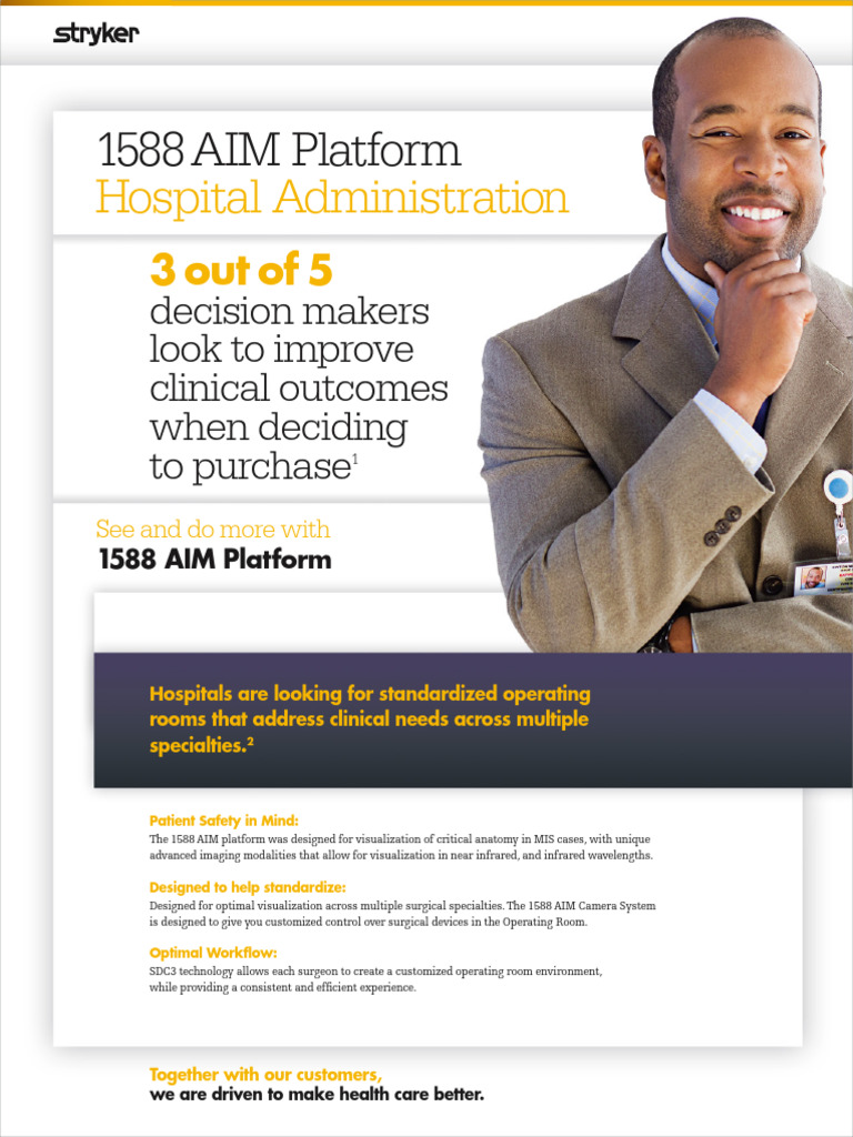 1588 AIM 1 Page Brochure, Hos. Administration | PDF