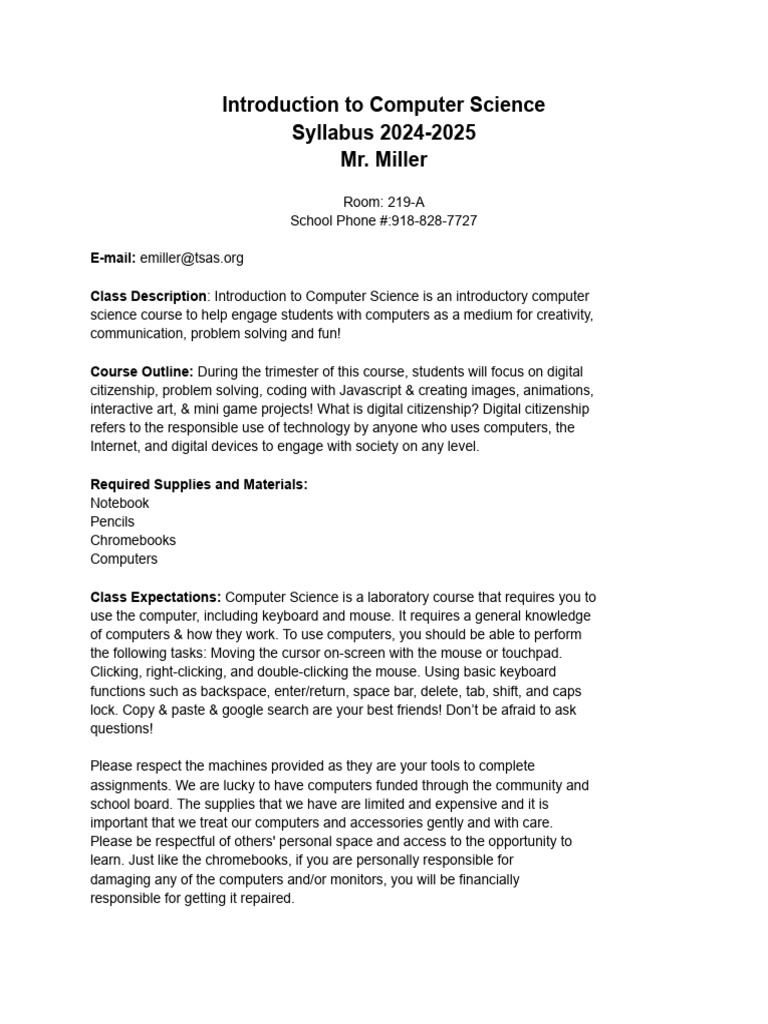 Introduction to Computer Science | PDF Introduction to Computer Science | PDF