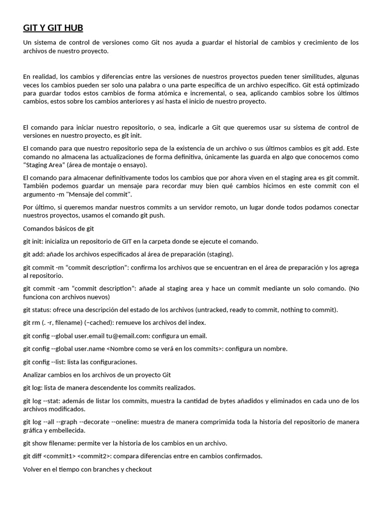 Git y Git Hub | PDF