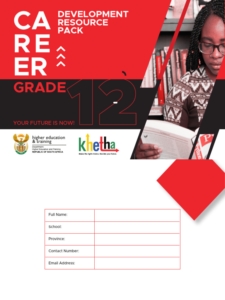 Career Booklet - Grade 12 - 064458 | PDF | Educational Assessment ...