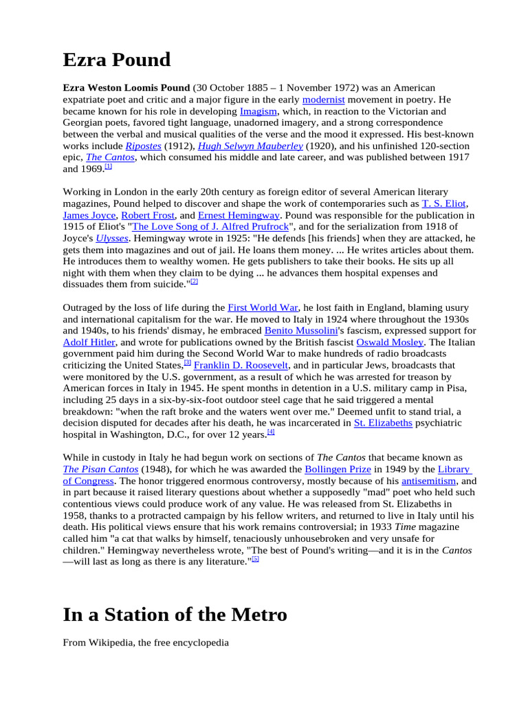 Ezra Pound | PDF