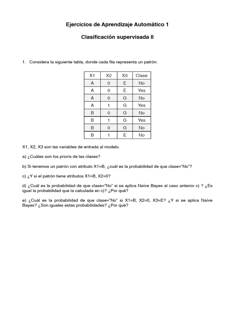 Hoja2 Ejercicios | PDF