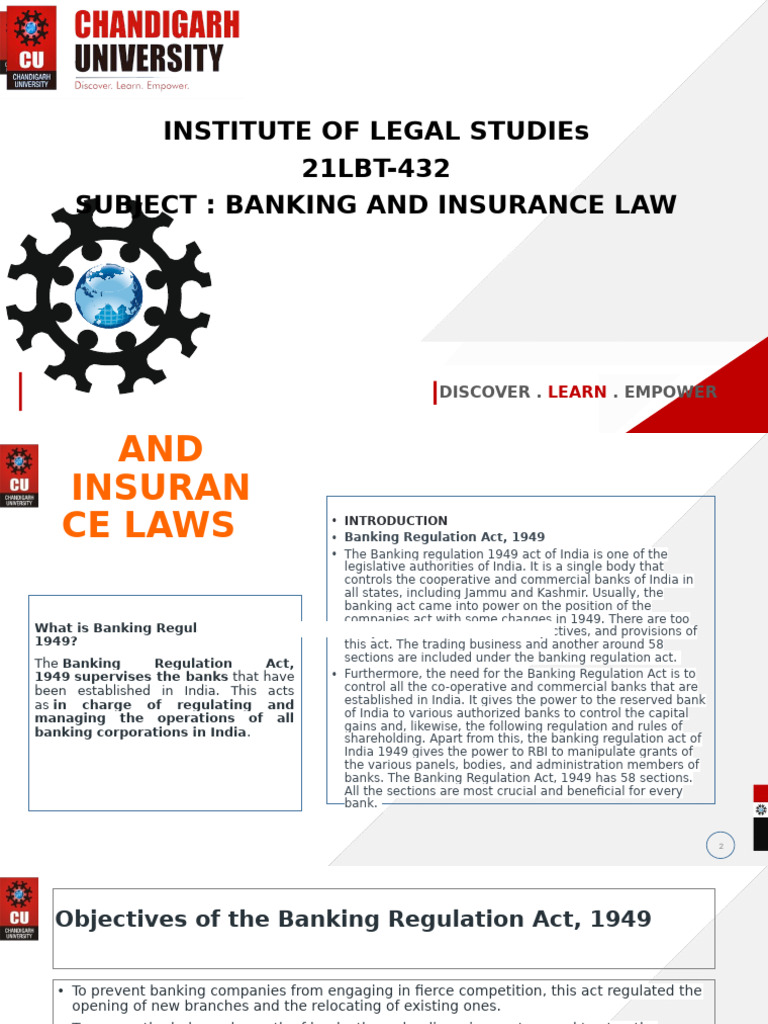 Overview of Banking Regulation Act, 1949 | PDF | Banks | Reserve Bank ...