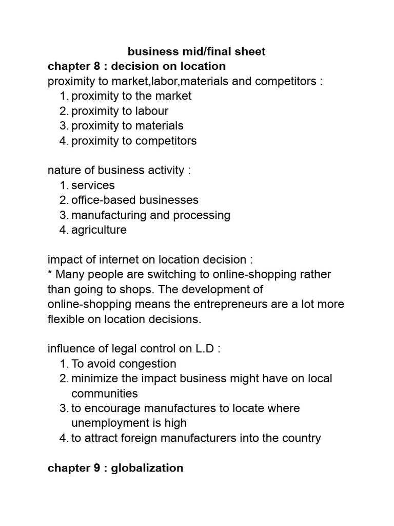 business mid_final sheet | PDF