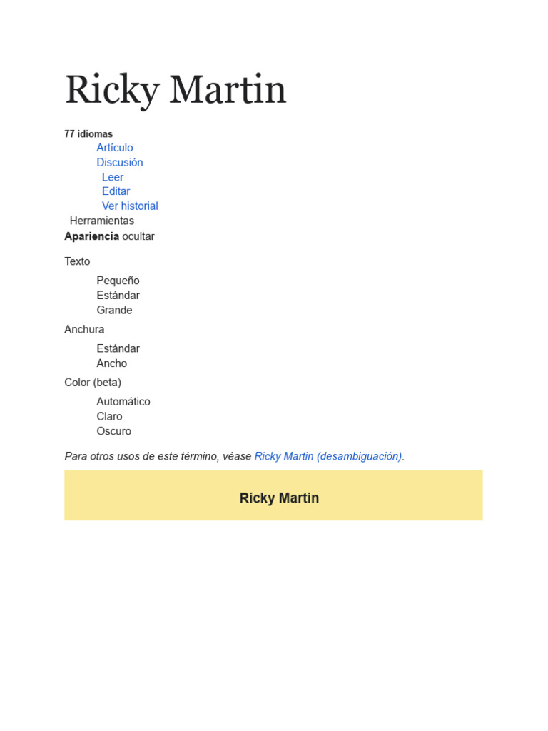 Ricky Martin | PDF