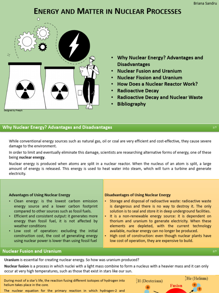 Energy - and - Matter - in - Nuclear - Processes - Briana - Sandru | PDF