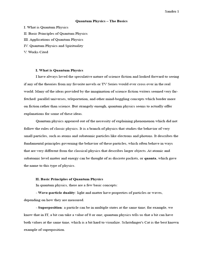 Quantum Physics: Concepts and Applications | PDF | Quantum Mechanics ...
