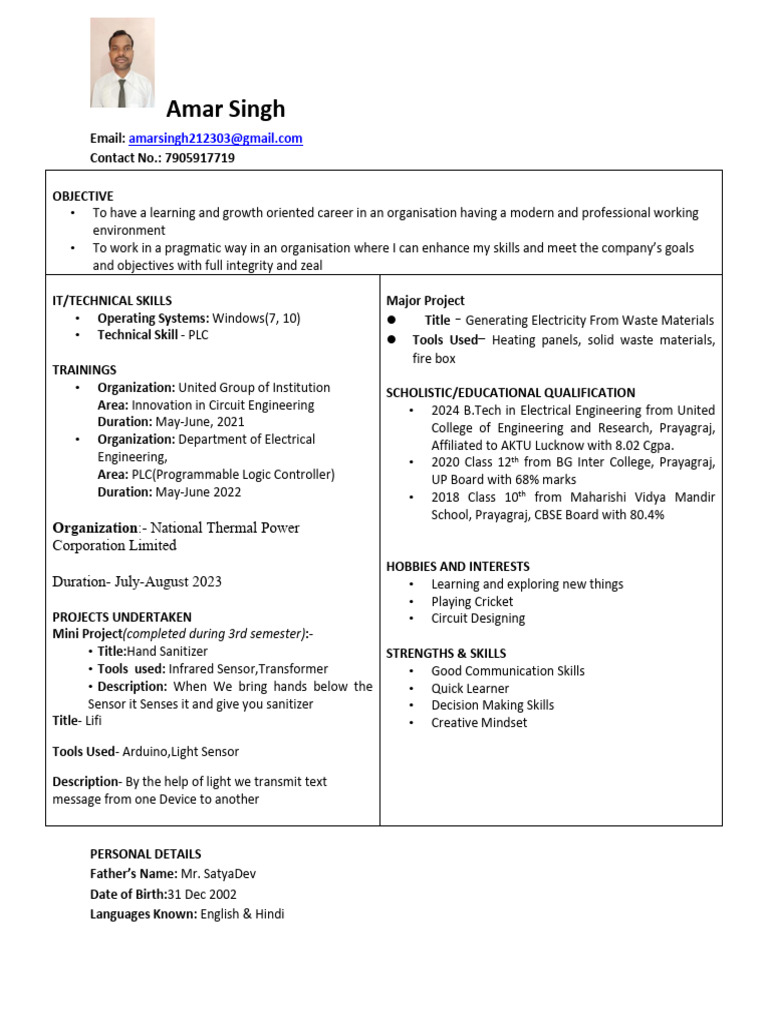 Amar Resume | PDF