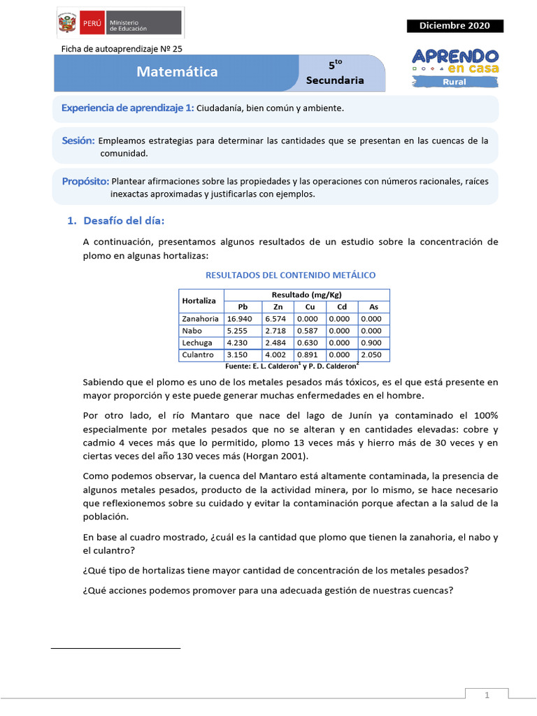 MATEMATICA II 5° - SEM. 36 - JOSÉ PONCE GONZÁLEZ | PDF