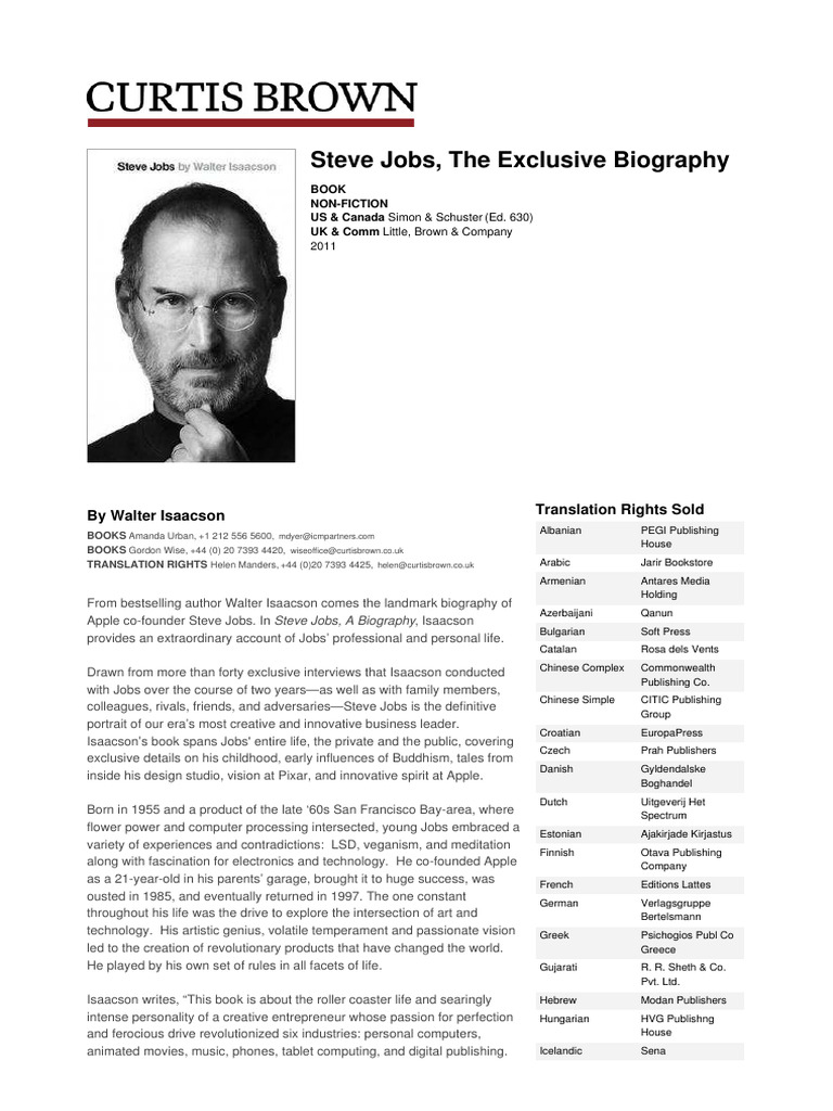Steve Jobs The Exclusive Biography | PDF