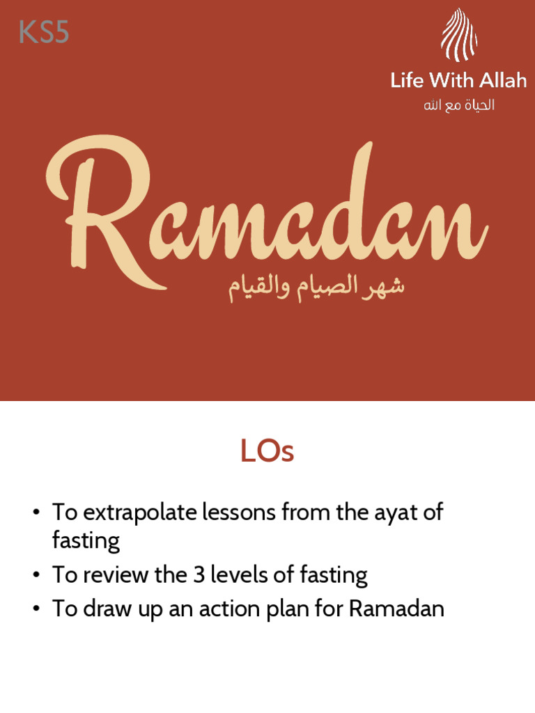 Ramadan Ks5 1 | PDF | Ramadan | Islamic Ethics