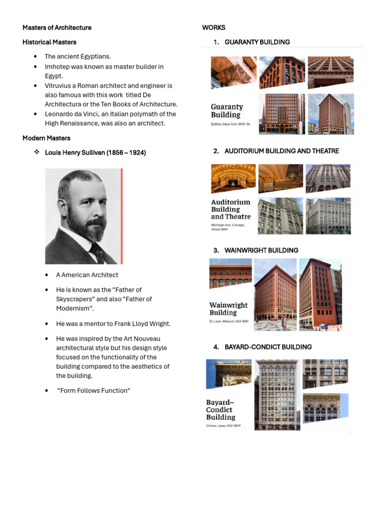 Masters of Architecture | PDF