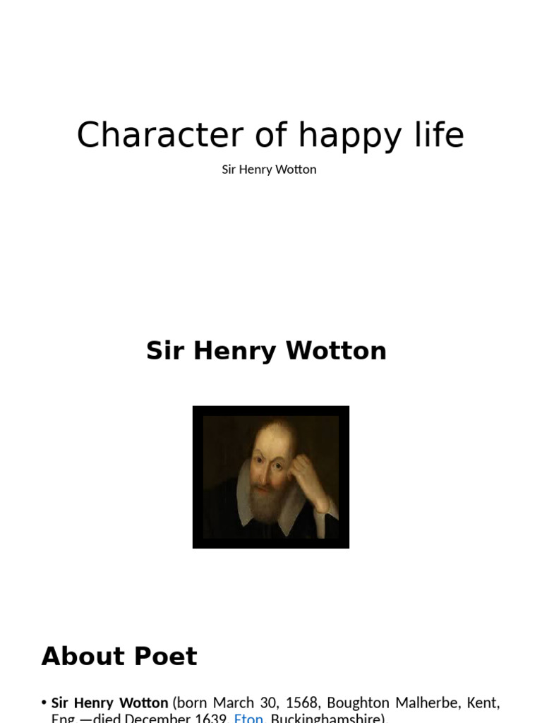 Character of Happy Life | PDF