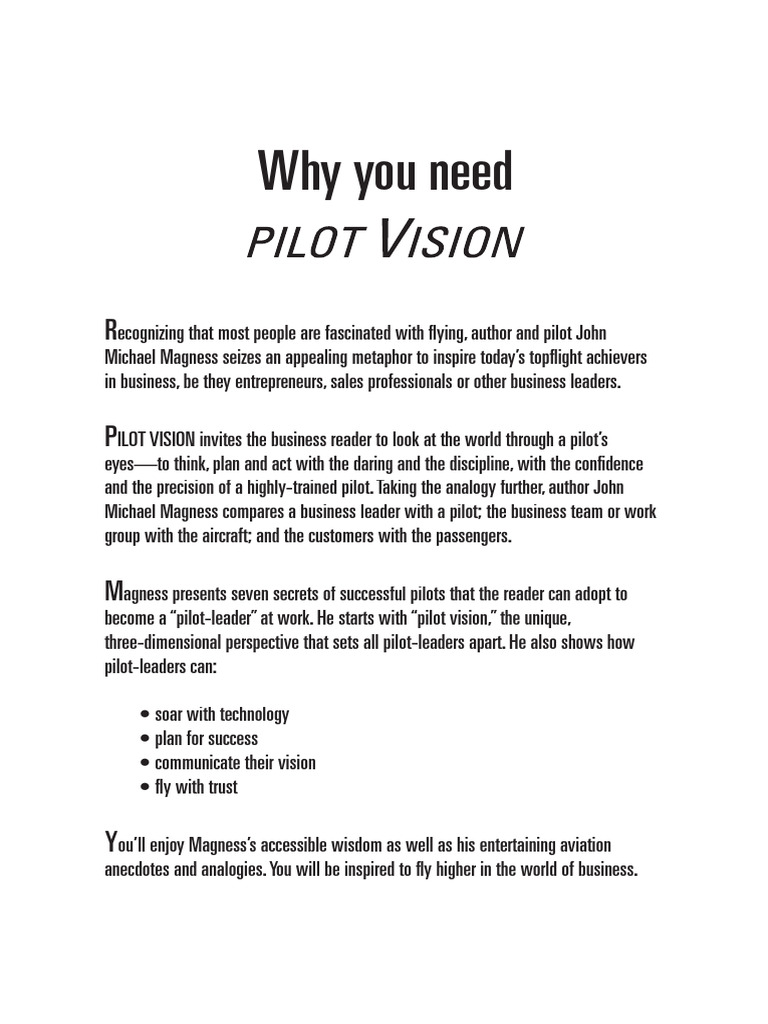 Pilot Vision | PDF