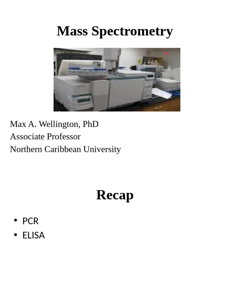 Analytical Biochemistry # 18 - Mass Spectrometry | PDF