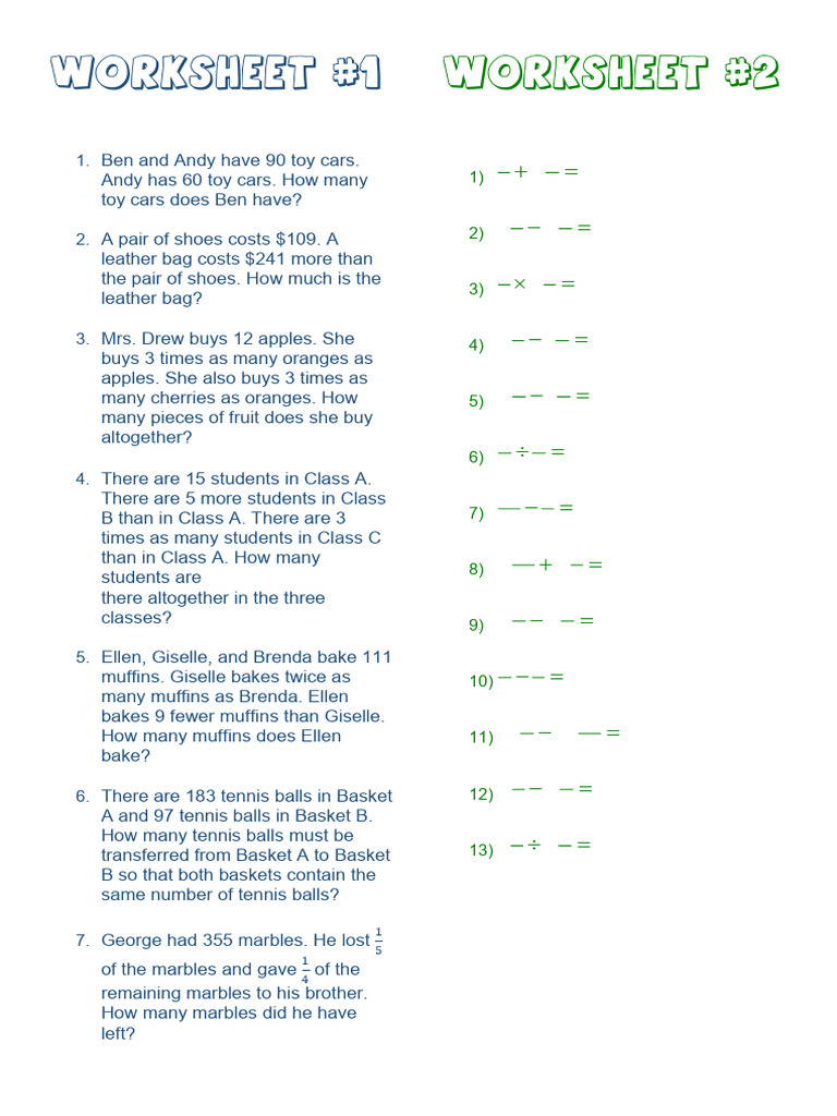 Worksheet SMM | PDF