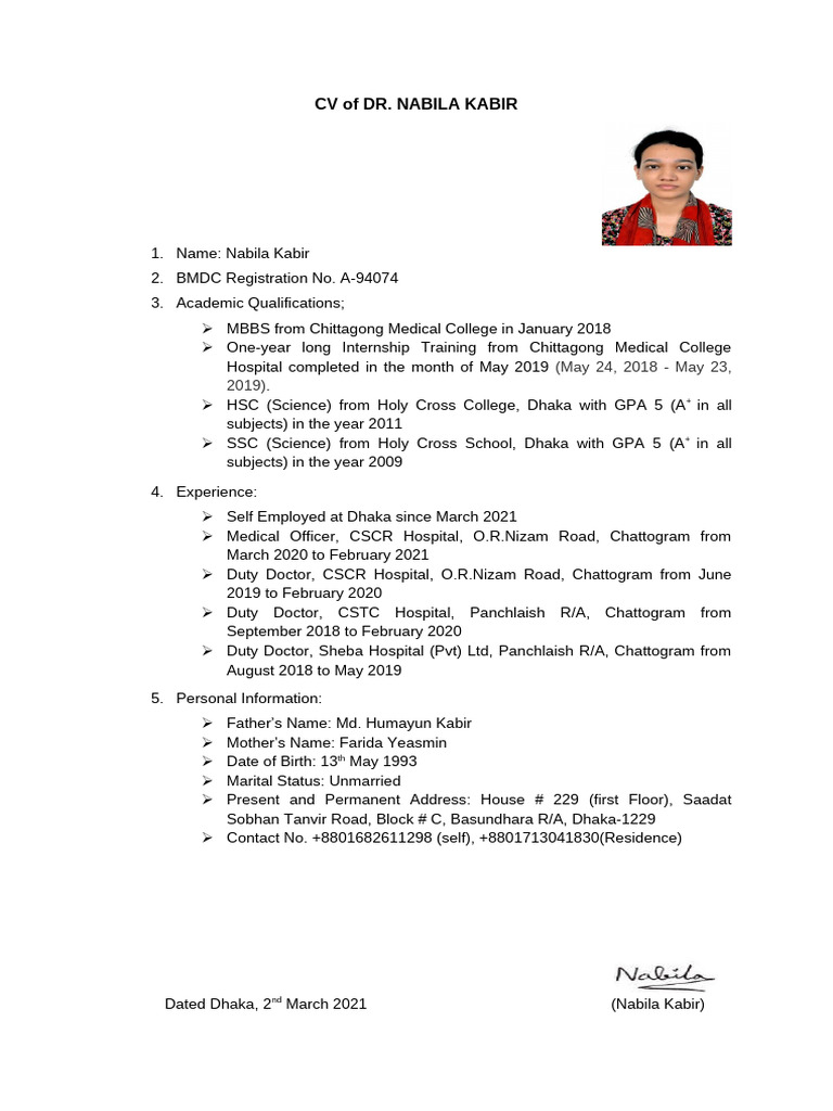 CV_Nabila-Job_07102020 | PDF